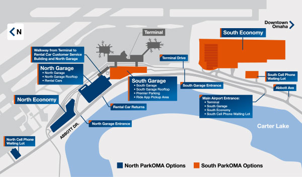 Airport Maps | OMA Omaha Eppley Airfield
