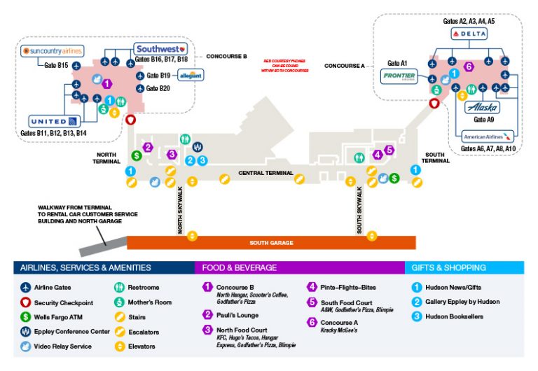 Airport Maps | OMA Omaha Eppley Airfield