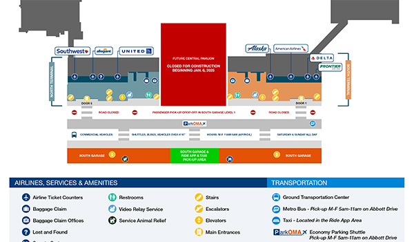 Airport Maps | OMA Omaha Eppley Airfield